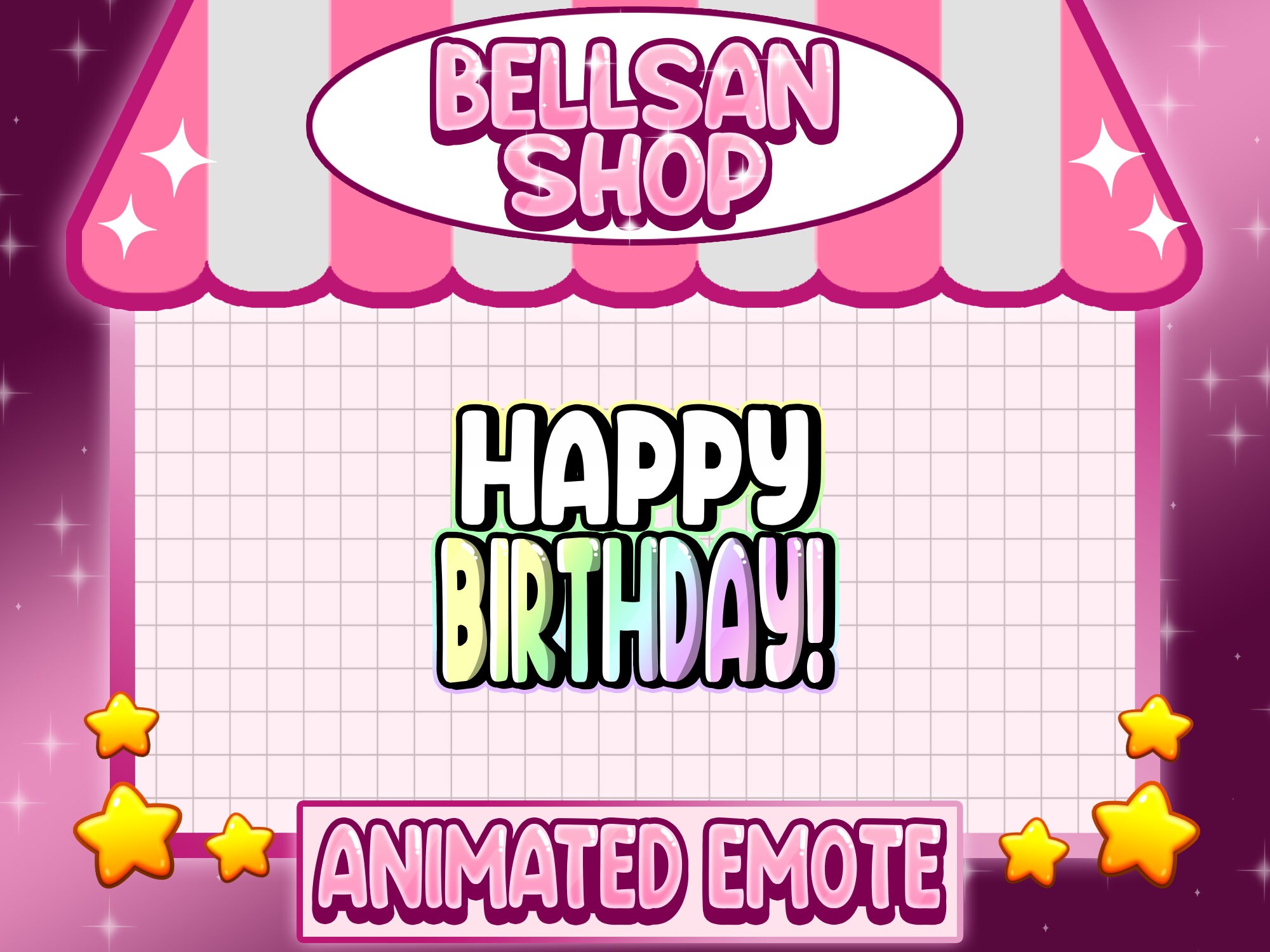Animated Happy Birthday Twitch Emote: GIF Streamer Emotes (instant ...