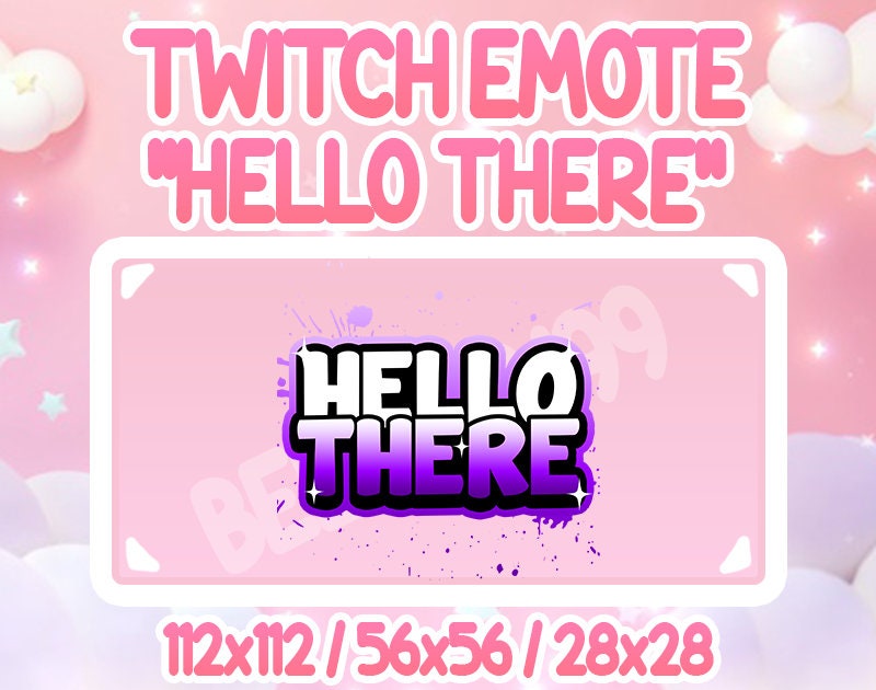 Digital Drawing & Illustration Hello There STATIC EMOTE Animated Hello ...