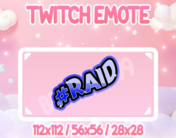 Twitch Emote RAID BLUE - Etsy