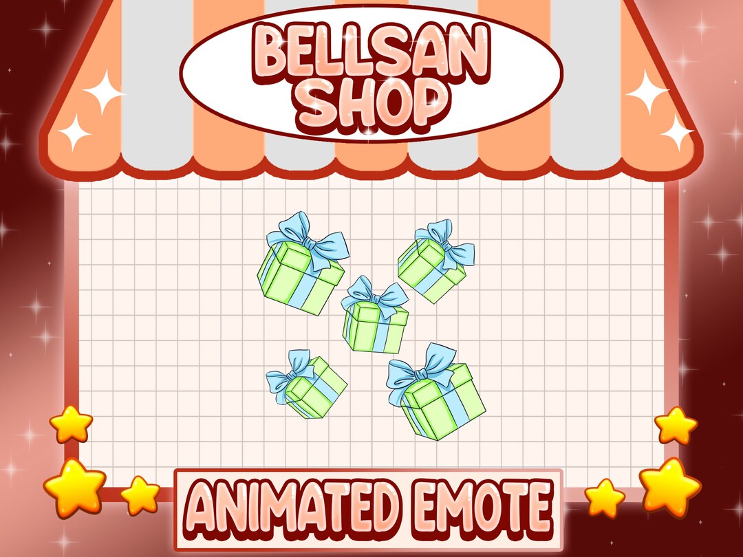ANIMATED EMOTE Gifts Falling / Green Gifts / Presents / Green , Blue ...