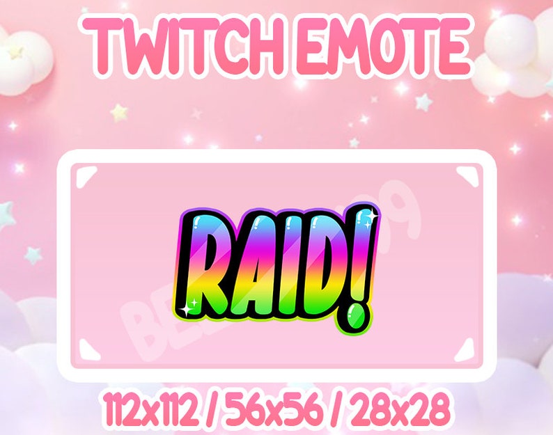 Twitch Emote RAID - Etsy