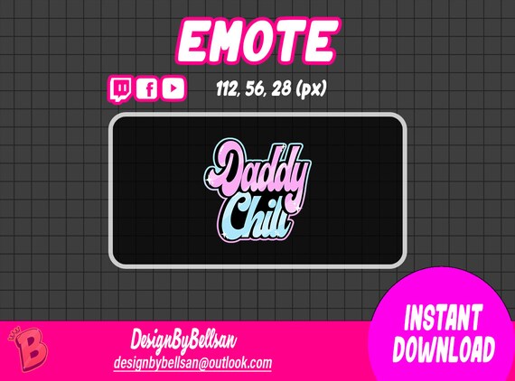 Twitch Emote Daddy Chill - Etsy UK
