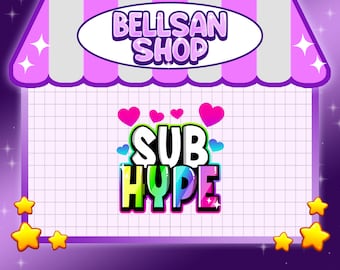 ANIMATED STATIC EMOTE Sub Hype, Animated Sub Hype Emote, Sub Hype ...