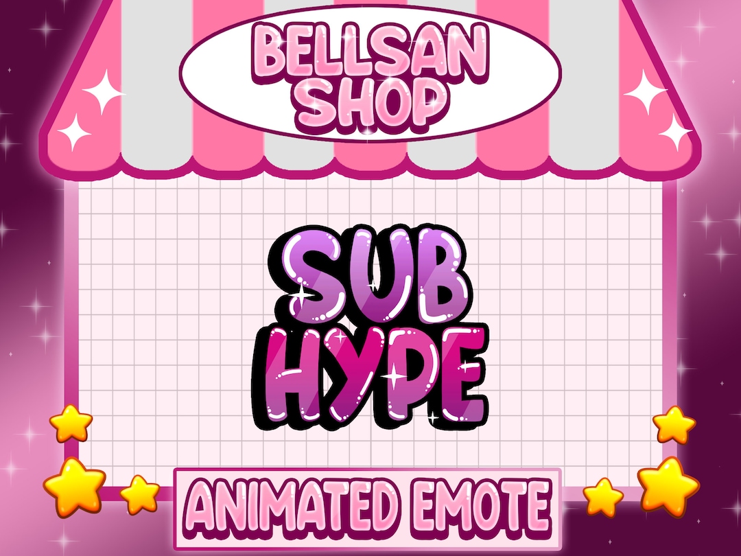 ANIMATED EMOTE | Sub Hype, Animated Sub Hype Emote, Sub Hype Sparkle ...