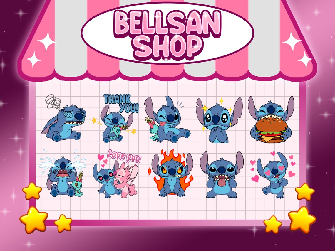 EMOTES STITCH PACK 10 - Etsy