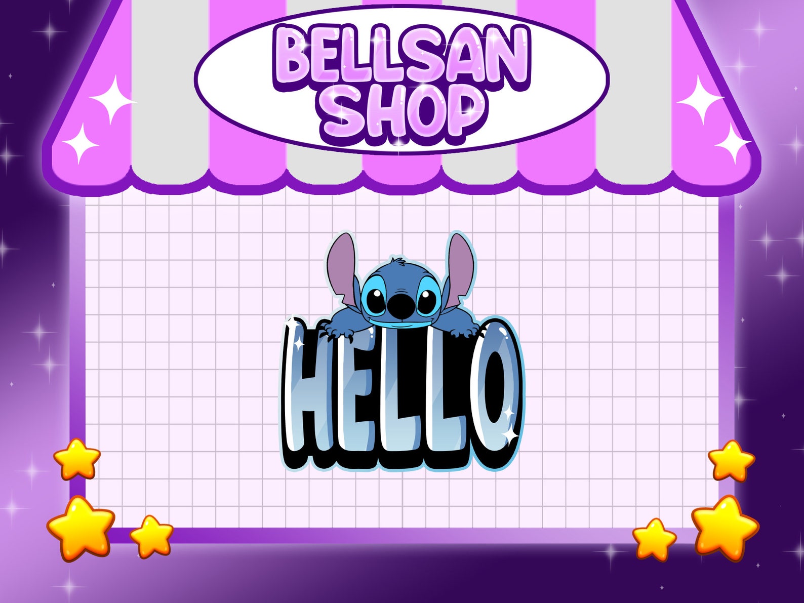 Emoticono de Twitch Stitch Hola / Emoticono de Stitch - Etsy España