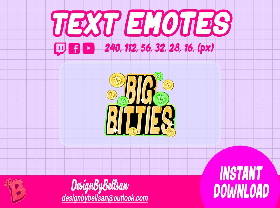 Twitch Emote BIG BITTIES - Etsy