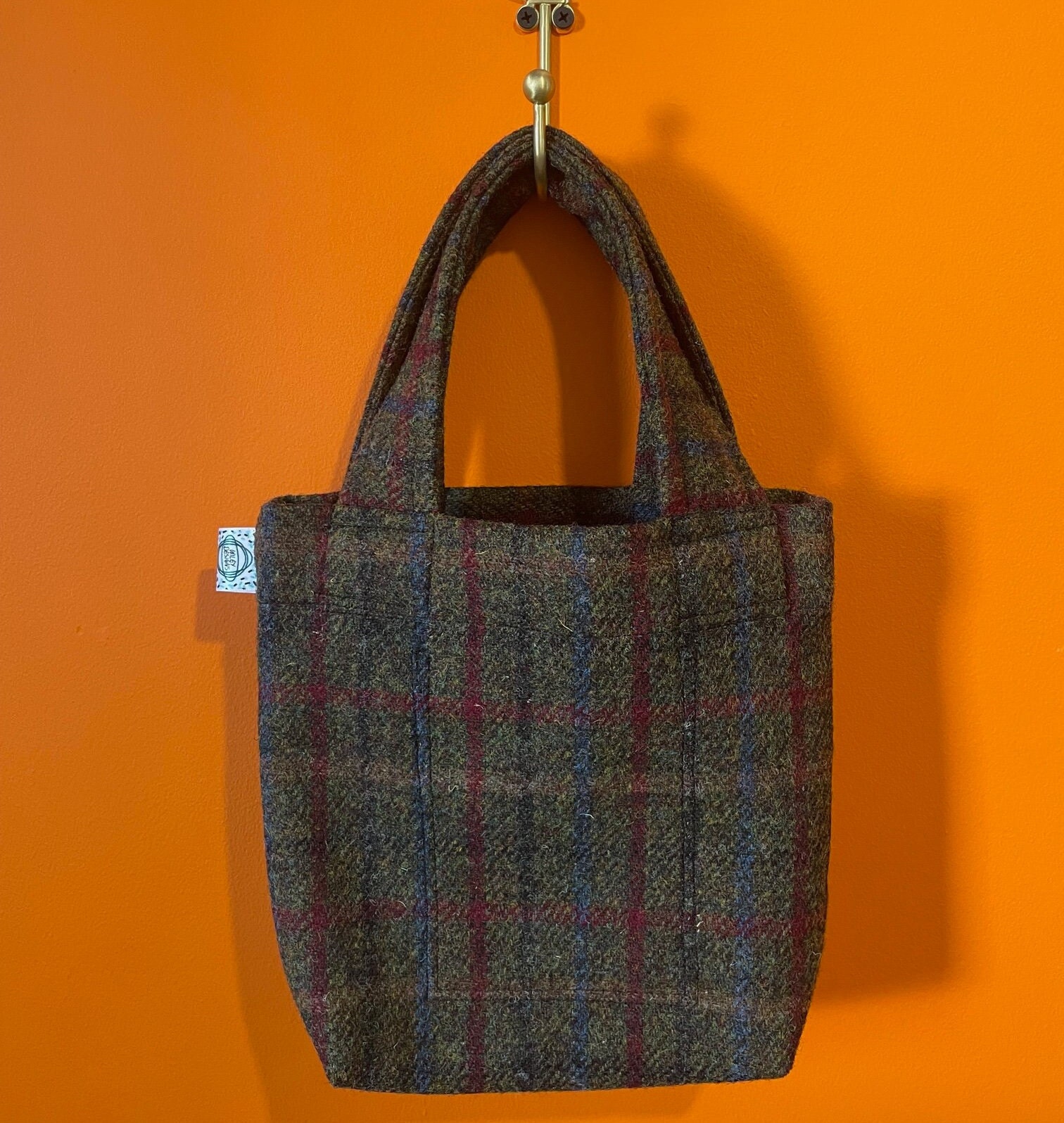 Handmade, Zero Waste Harris Tweed Tote Bags, A5 Harris Tweed Tote Bag ...