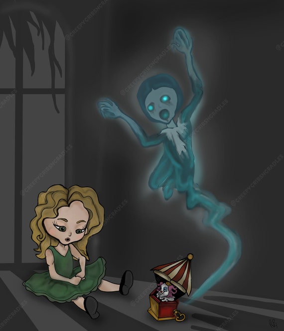 The Conjuring Haunted Music Box Rory and April Horror Art | Etsy