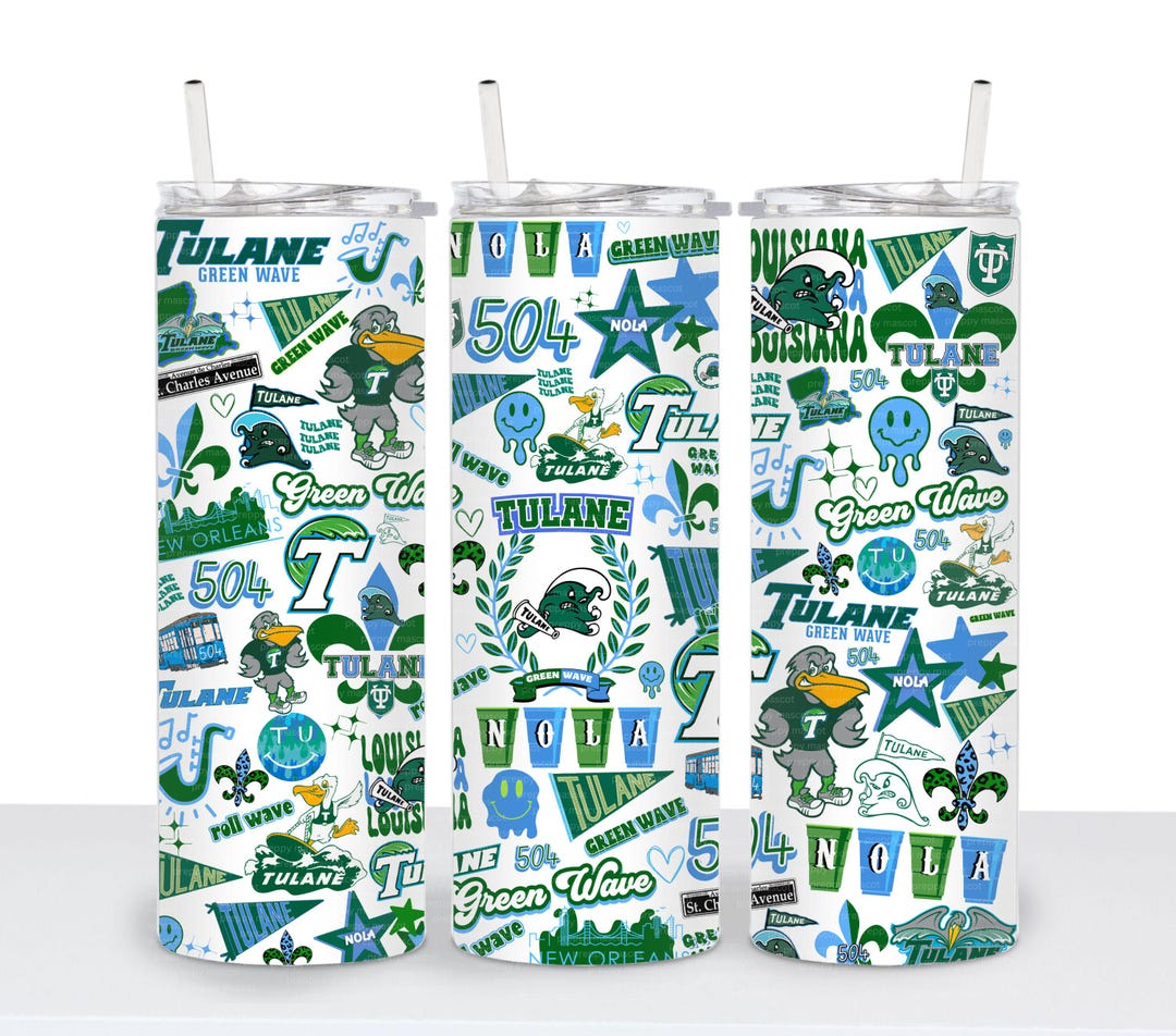 Tulane University, 20 Ounce Vacuum Sealed Double Insulated Tumbler ...