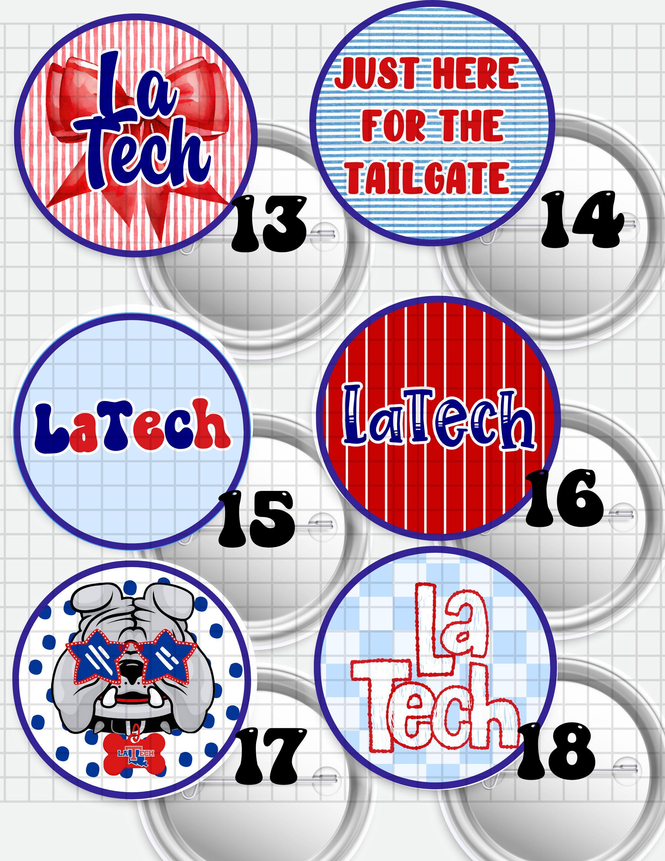 2 or 3 Inch LA TECH Bulldogs Custom Button Pin School Signing Day ...