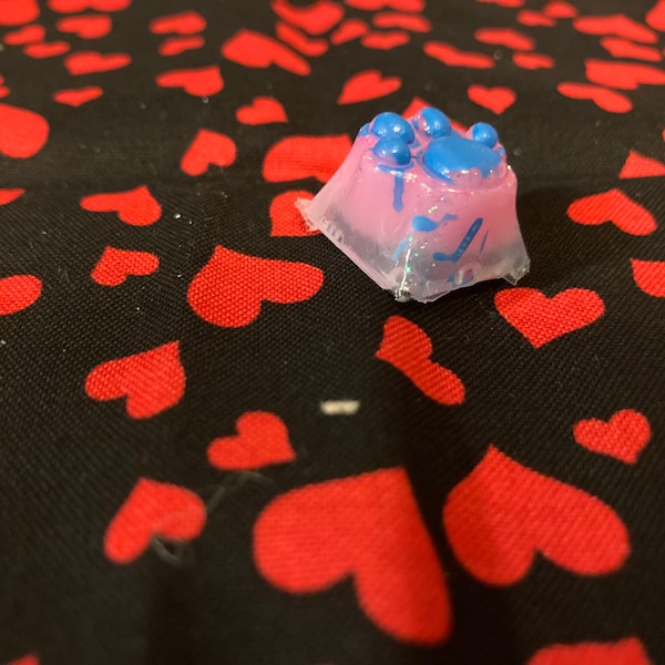 Pink and Blue Keycaps - Etsy