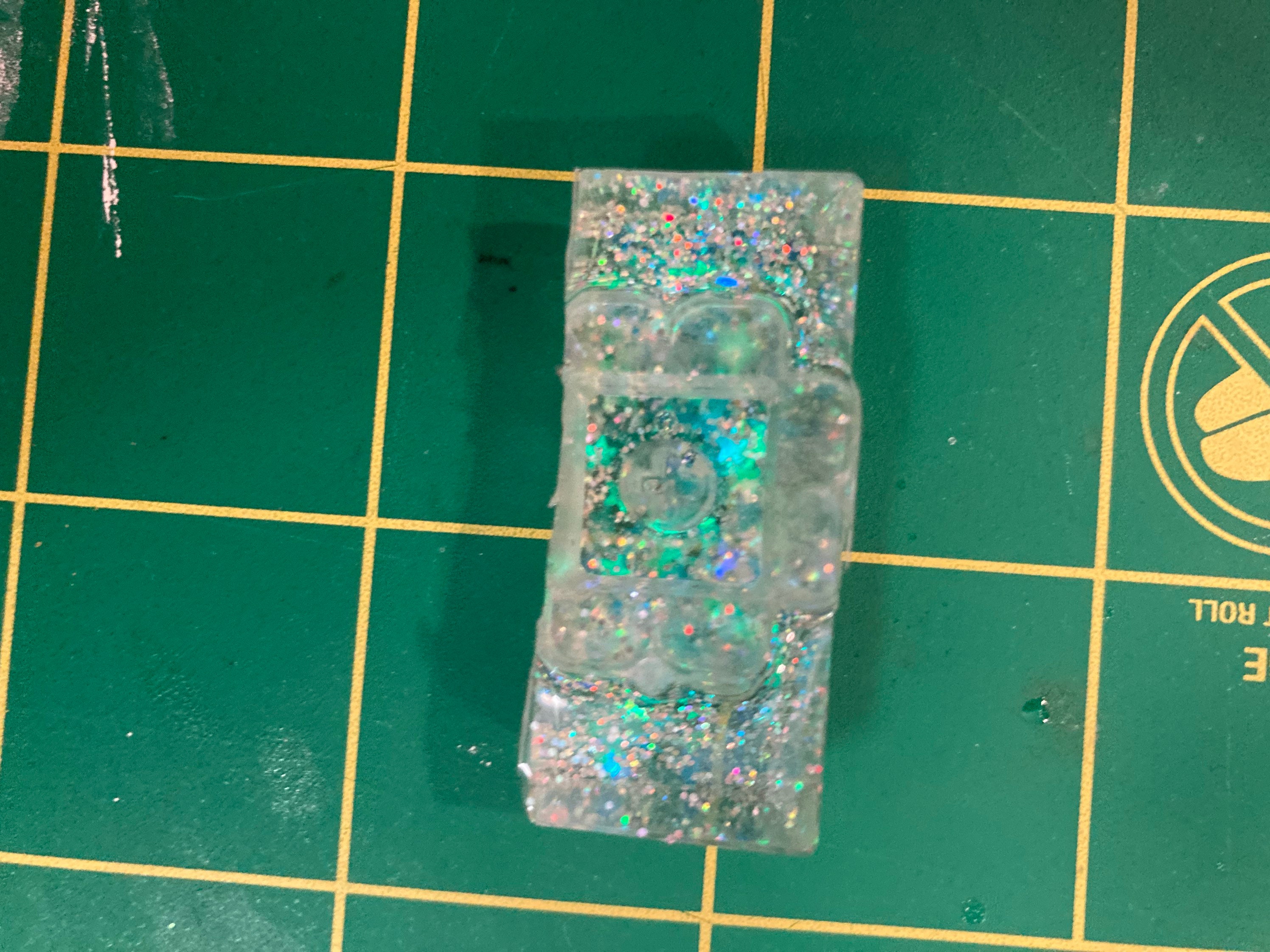 Holographic Icy Blue Resin Keycap (shift) - Etsy