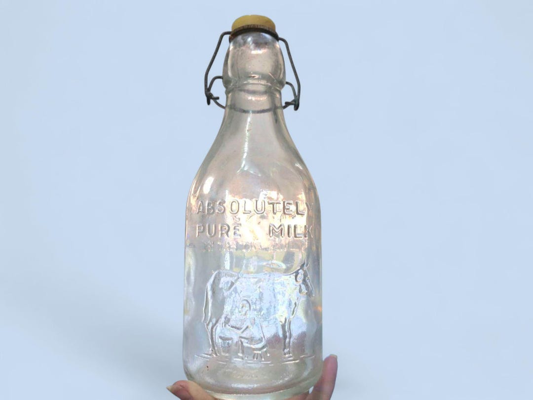 Vintage Thatchers Dairy Patent 1884 One Quart Absolutely Pure Milk ...