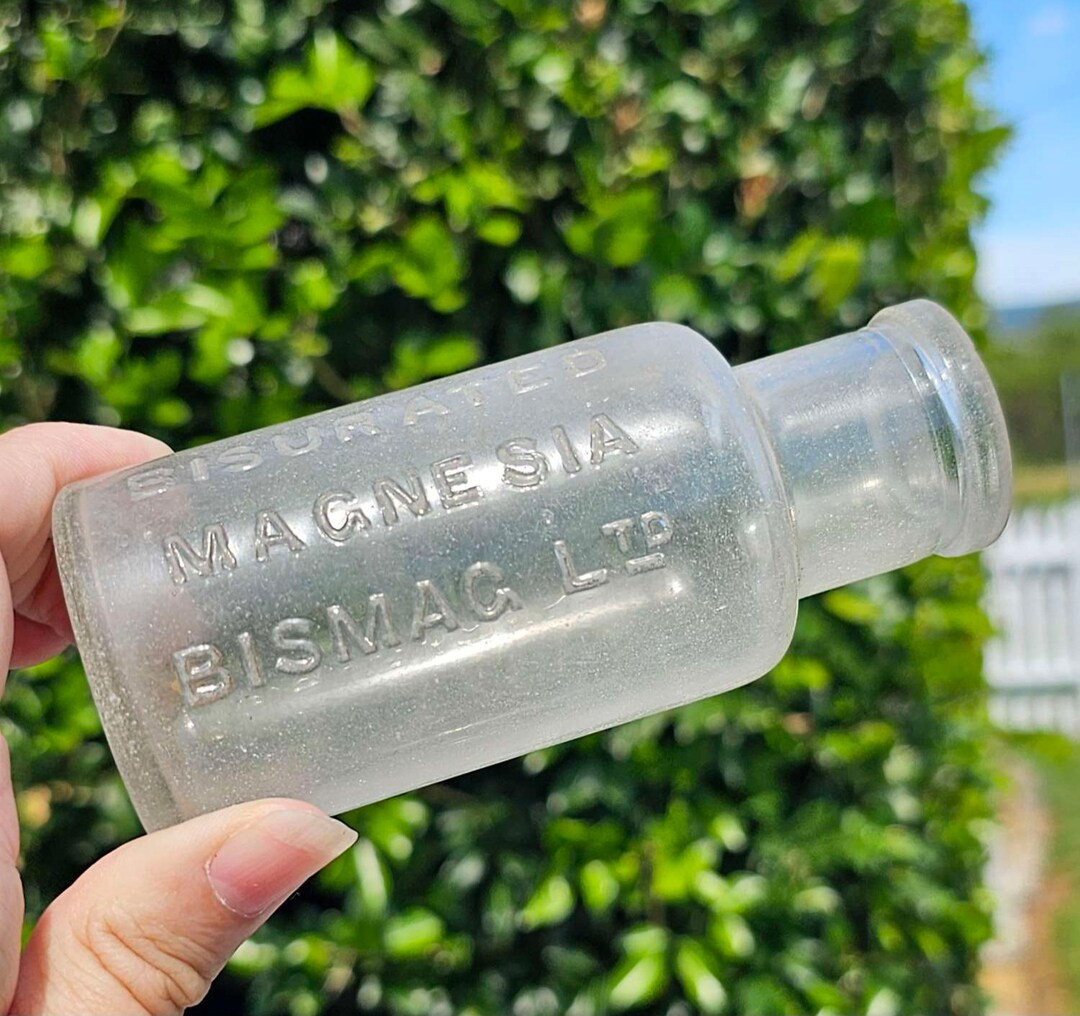 Early 1900's Bisurated Magnesia Bottle Vintage Bismag LTD Antique ...