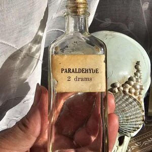 Original Label Vintage Medicine Bottle Paraldehyde 2 Drams Original ...