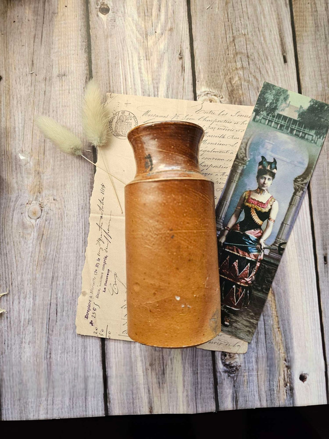 Antique Stoneware Pot 1800's Vintage Blacking Pot Gorgeous Gift Small ...