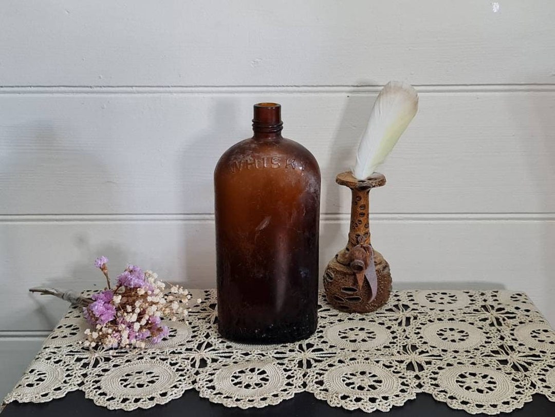 Antique Perfection Whisky Bottle: Large D & J Mccallum Scotch, Rustic ...
