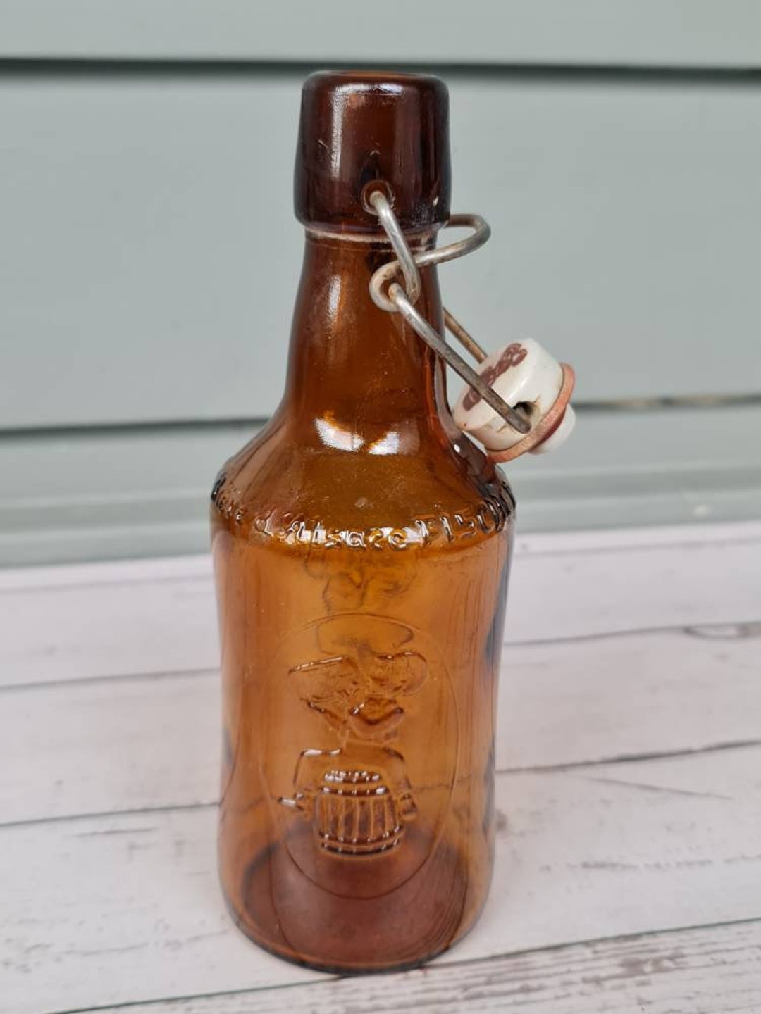 Vintage Fischer Biere D'alsace Brown Empty French Beer Bottle | Alsace ...