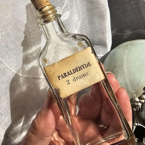 Original Label Vintage Medicine Bottle Paraldehyde 2 Drams Original ...