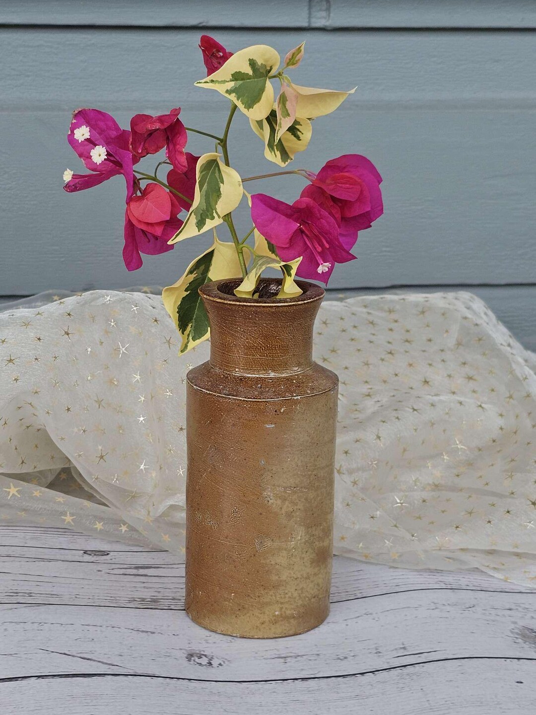 Antique Stoneware Pot 1800's Vintage Blacking Pot Gorgeous Gift Small ...