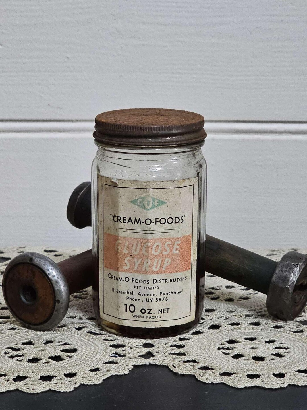 Vintage CREAM-O-FOODS Glucose Syrup 10oz Bottle With Original Product ...
