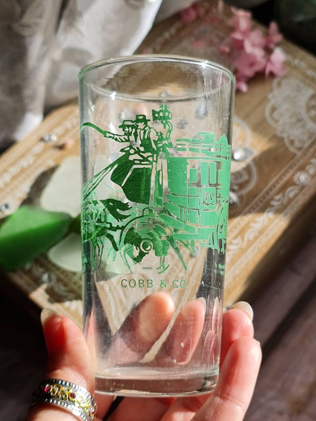 Vintage COBB & CO Stagecoach Collectible Glass | 1960's Promotional ...
