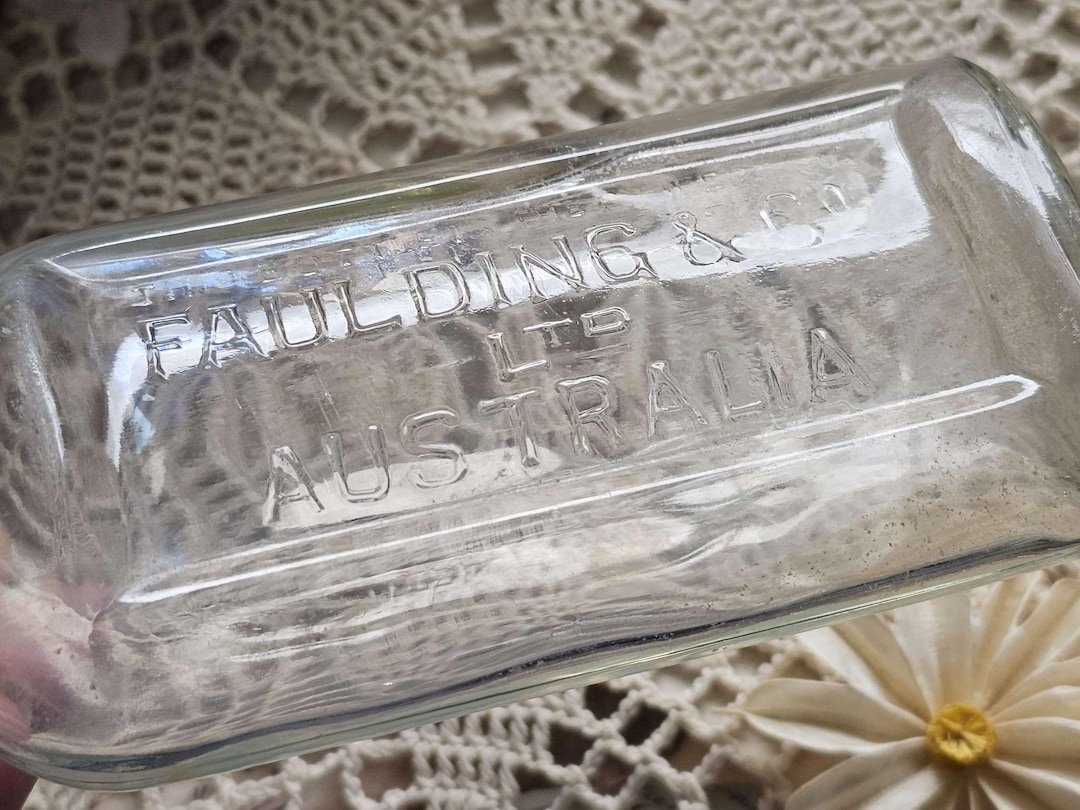 1930s Vintage Faulding Australia Bottle: Embossed Apothecary Glass - Etsy
