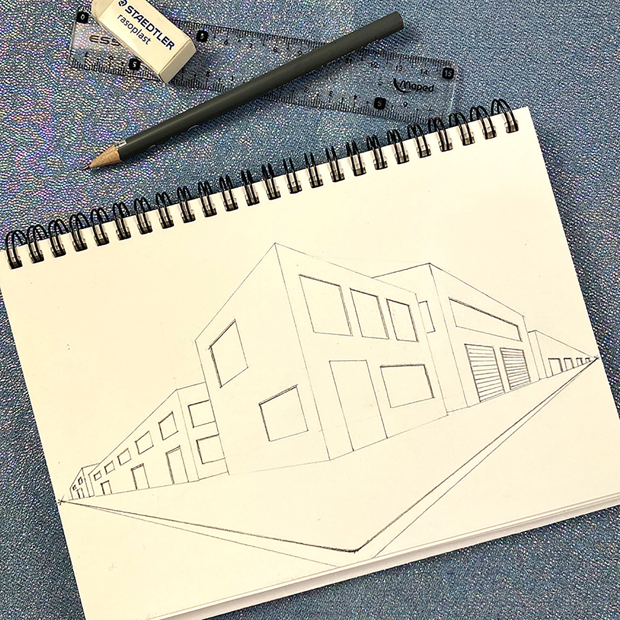 Two Point Perspective | Digital Art Lesson Plan | Downloadable ...