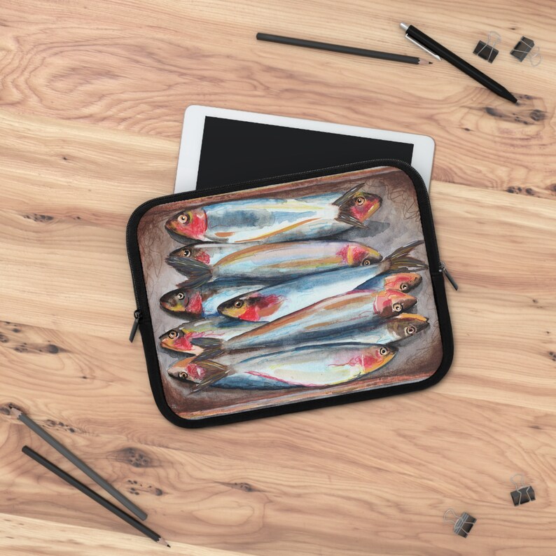 Tray of Sardines Original Artwork Fish Painting Laptop - Etsy