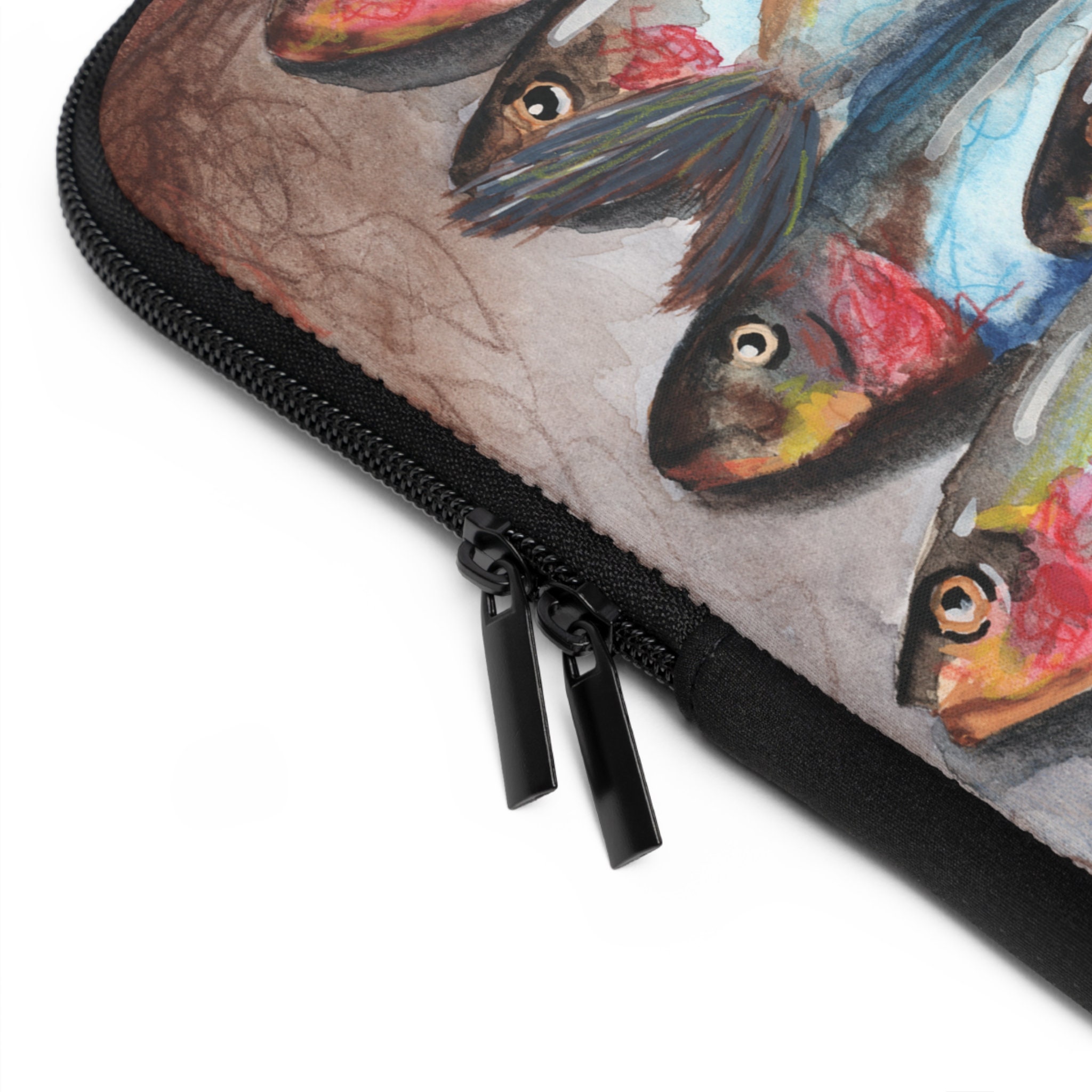 Tray of Sardines Original Artwork Fish Painting Laptop Sleeve Christmas ...