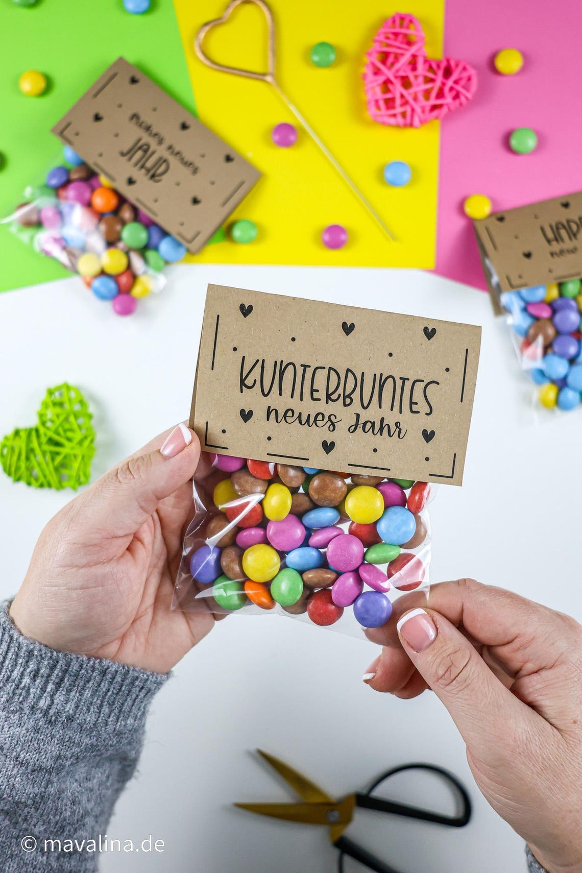 Banderole New Year's Eve Smarties / New Year's Eve Craft Template ...