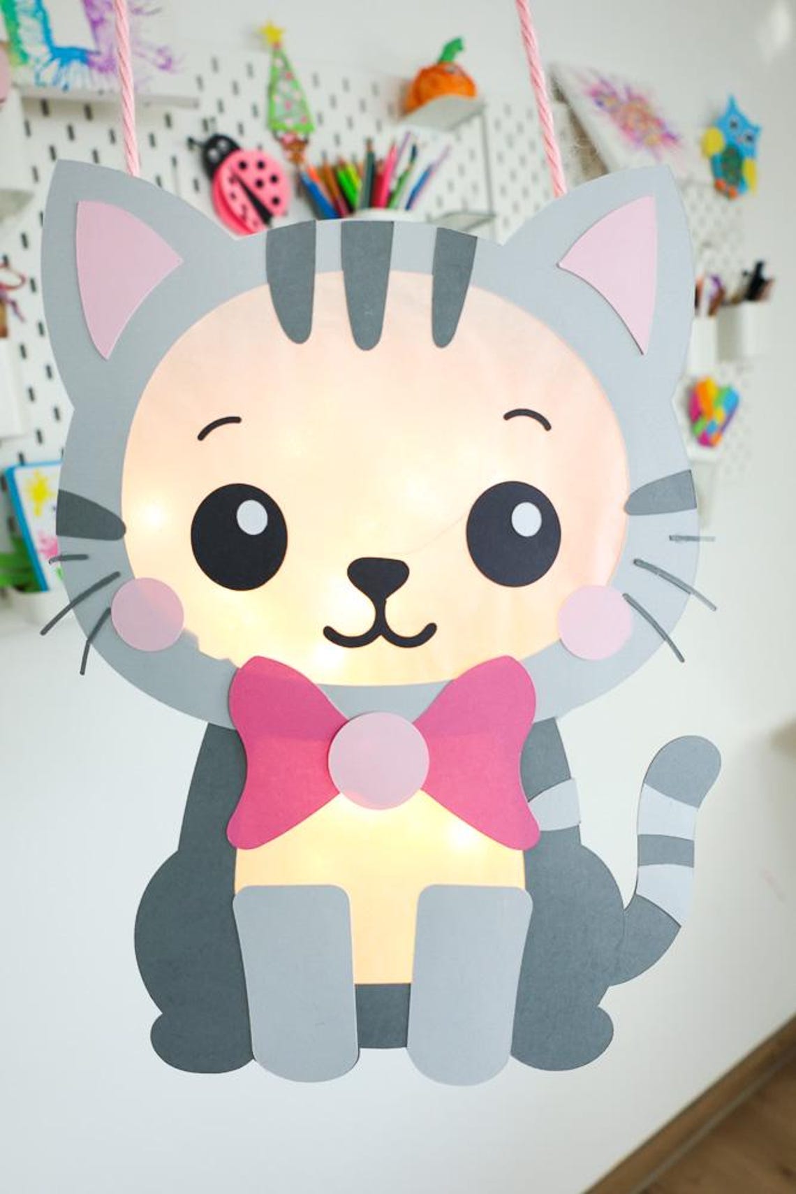 Cat Lantern - Etsy