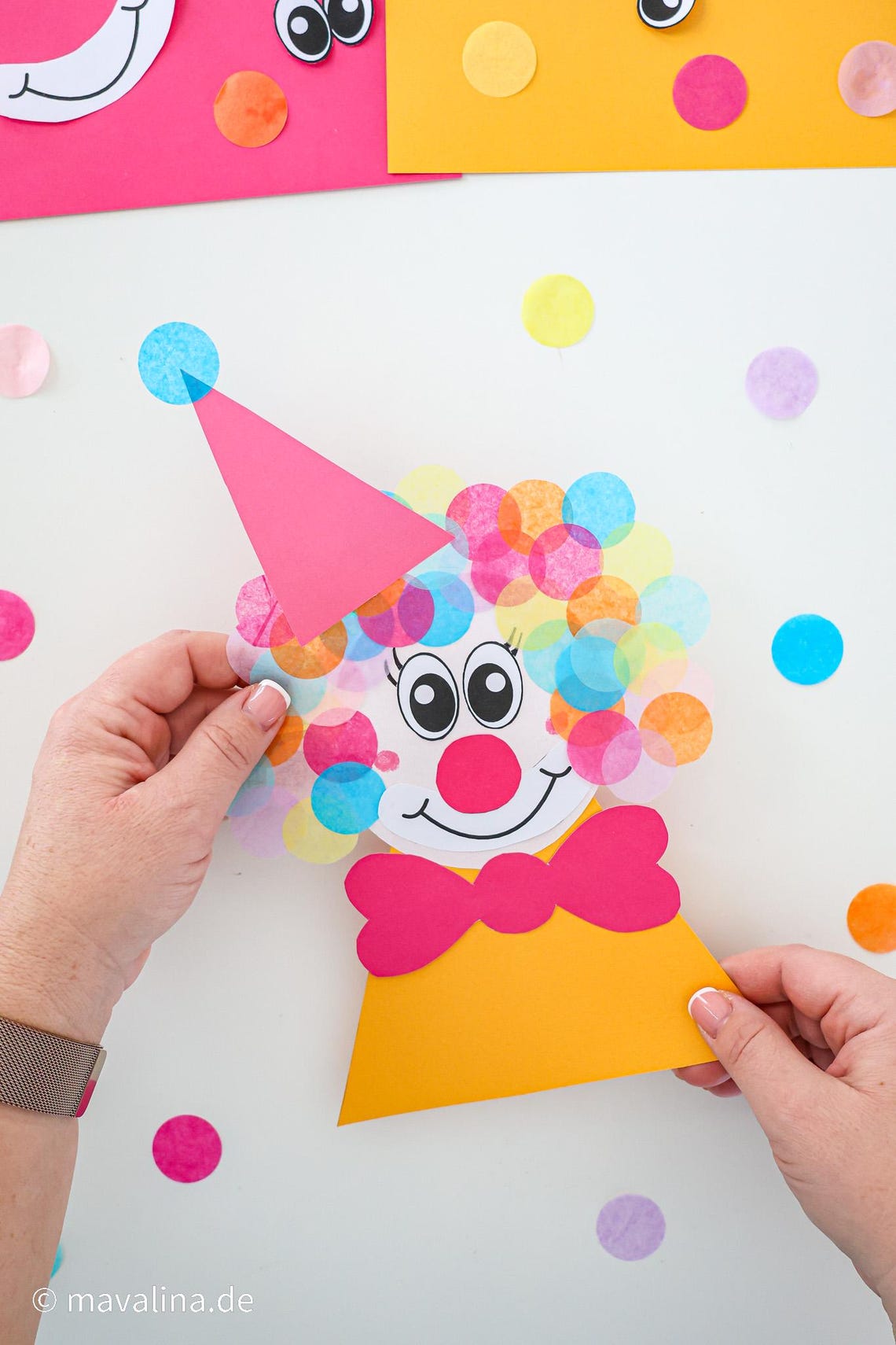 Clown Printable / Female Clown / Craft With Kids - Etsy