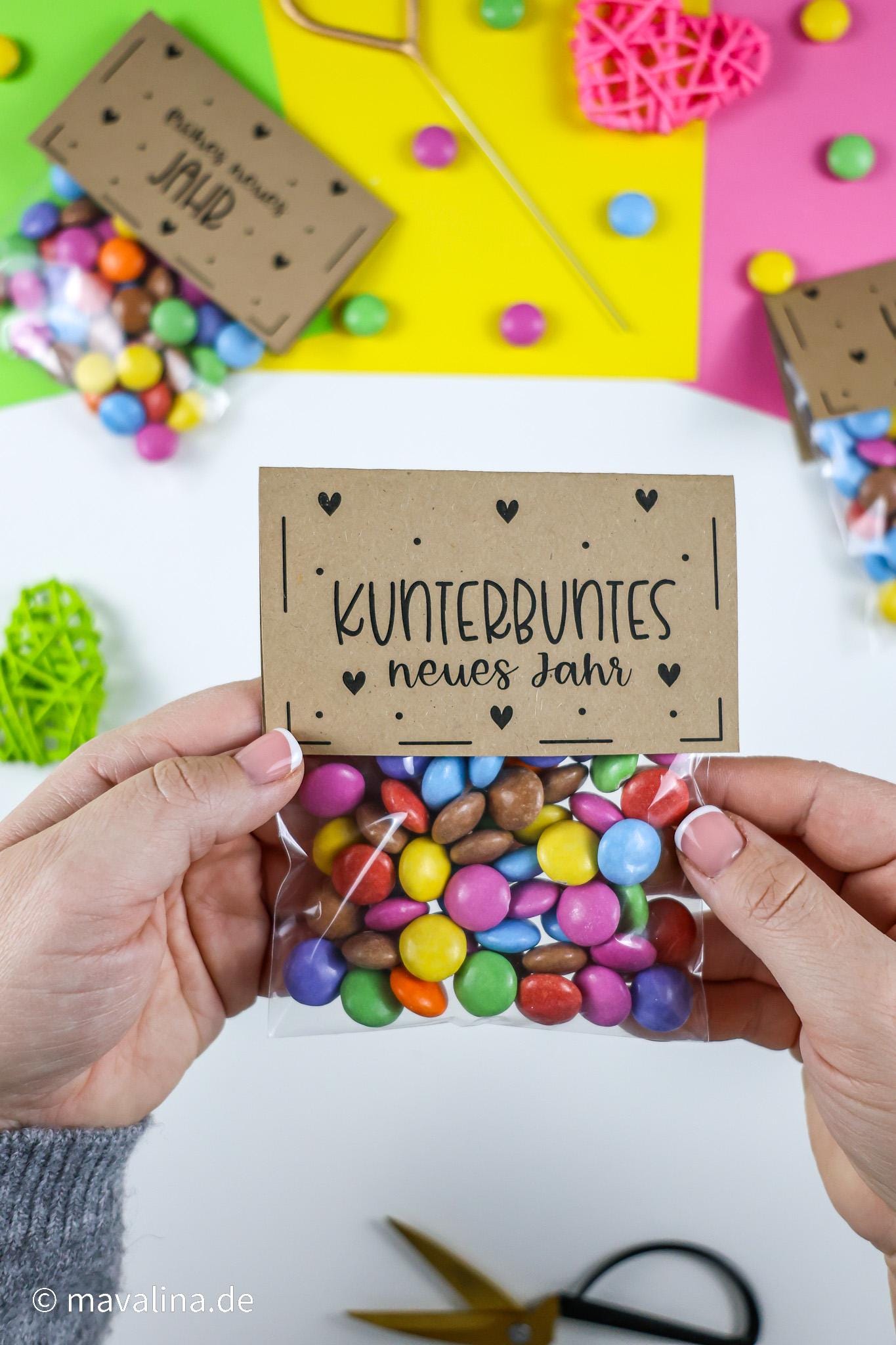 Banderole New Year's Eve Smarties / New Year's Eve Craft Template ...