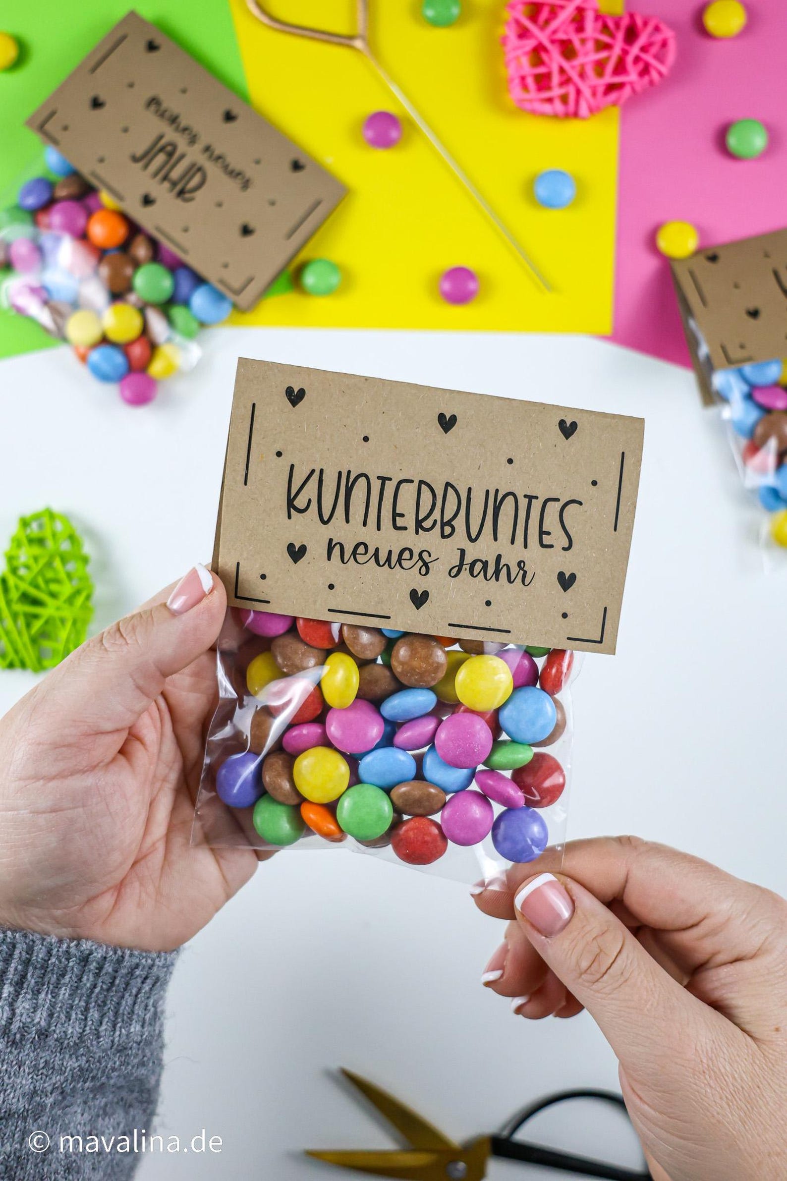 Banderole New Year's Eve Smarties / New Year's Eve Craft Template ...