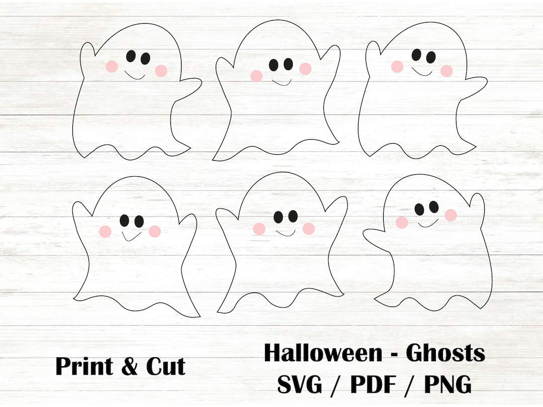 Halloween Geister Girlande Bastelvorlage / Cricut / svg pdf - Etsy.de