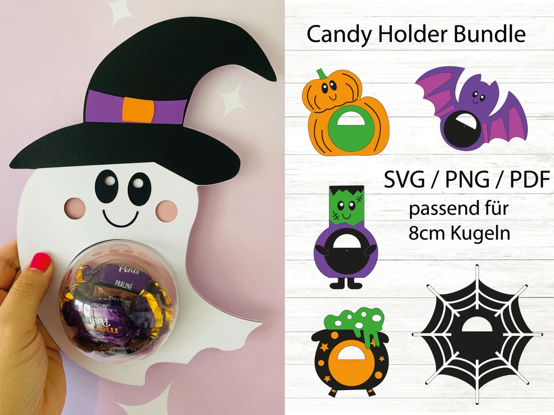 Halloween Bundle Candy Holder 8cm / Halloweenparty / Halloween Deko ...