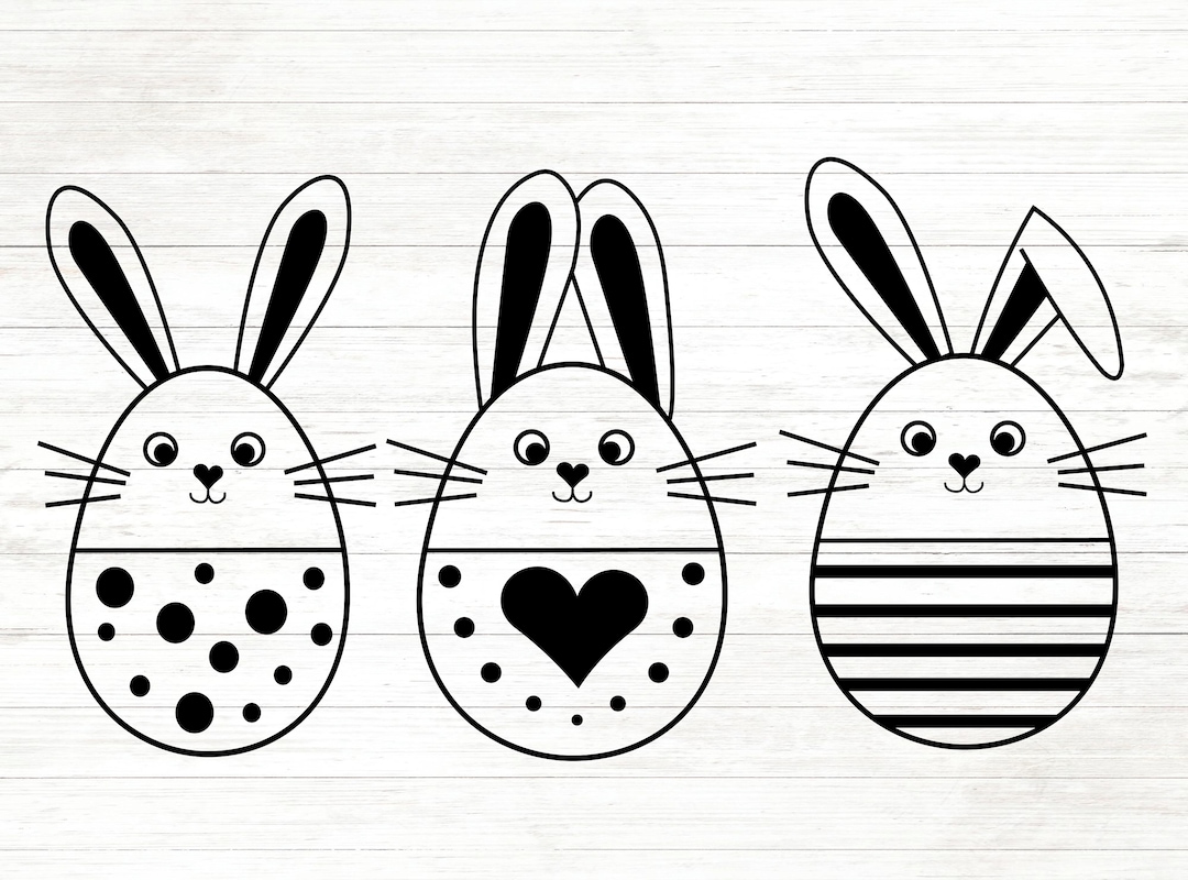 Plotterdatei Osterhasen / svg Download / Plotterdatei Ei - Etsy.de