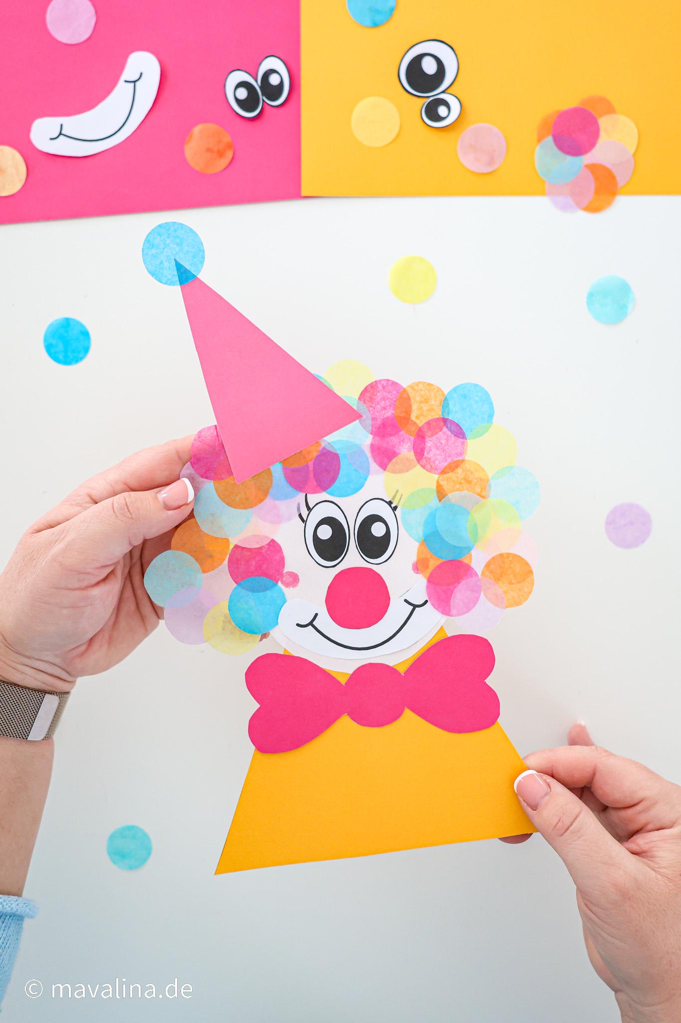 Clown Printable / Female Clown / Craft With Kids - Etsy