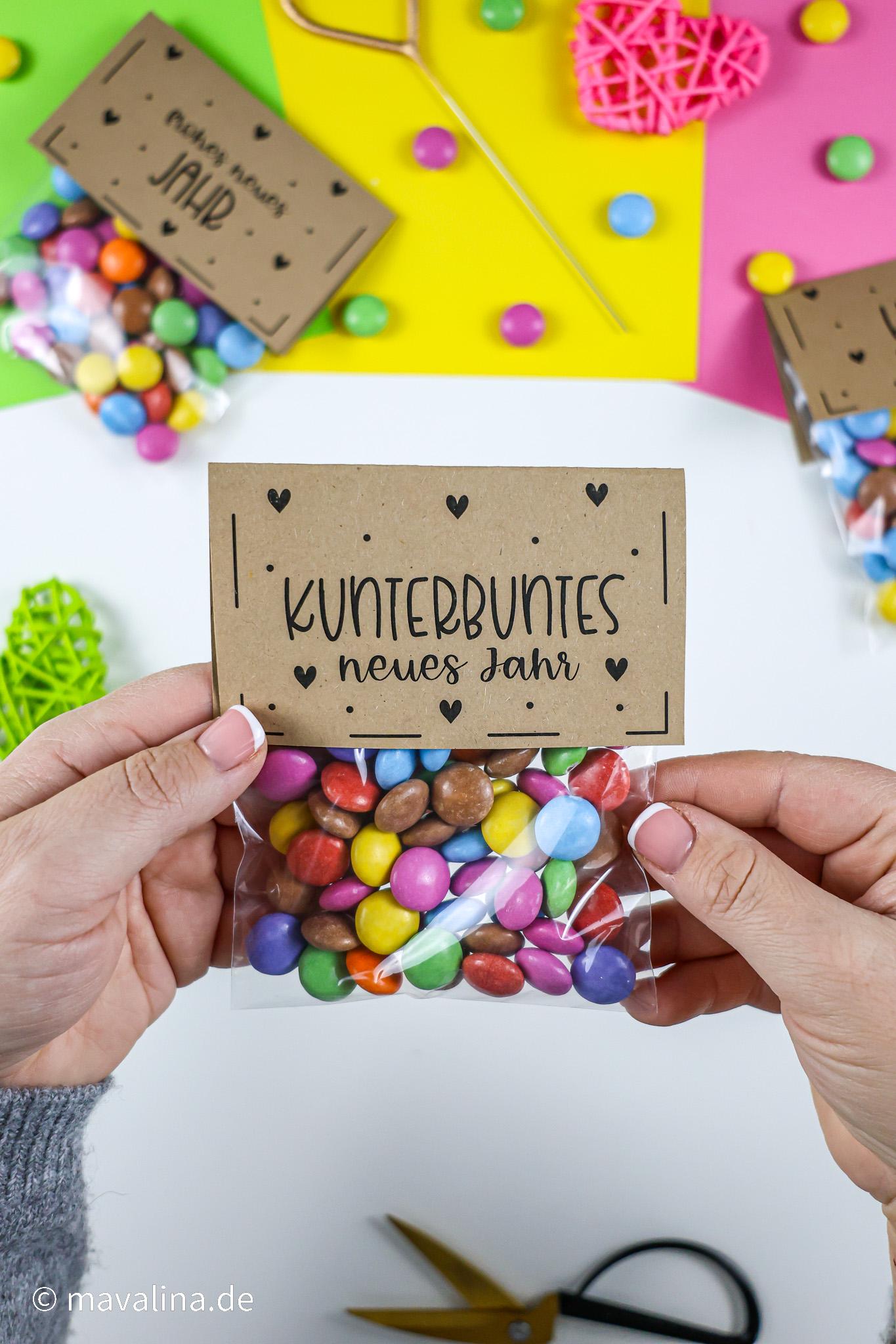 Banderole New Year's Eve Smarties / New Year's Eve Craft Template ...