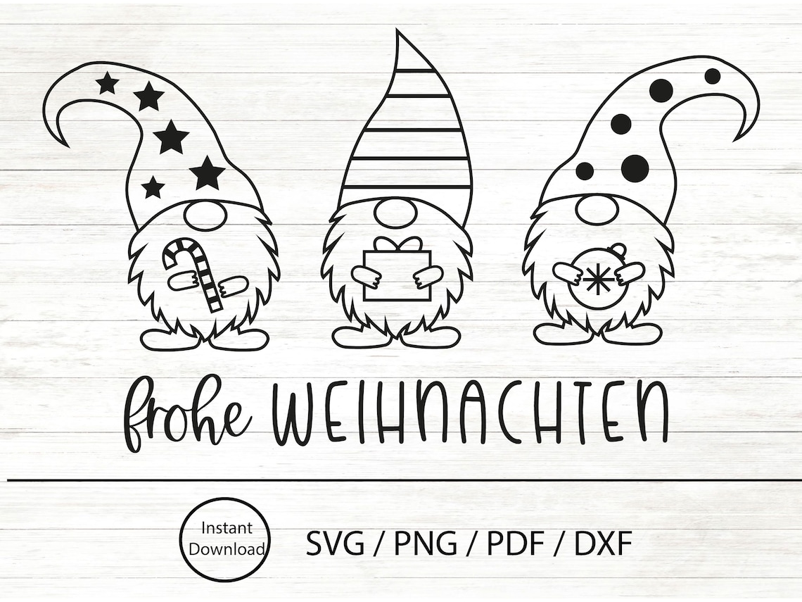 Plotterdatei Wichtel Weihnachten / svg Download / Cricut / Gnome / Geschenk / Adventskalender ...