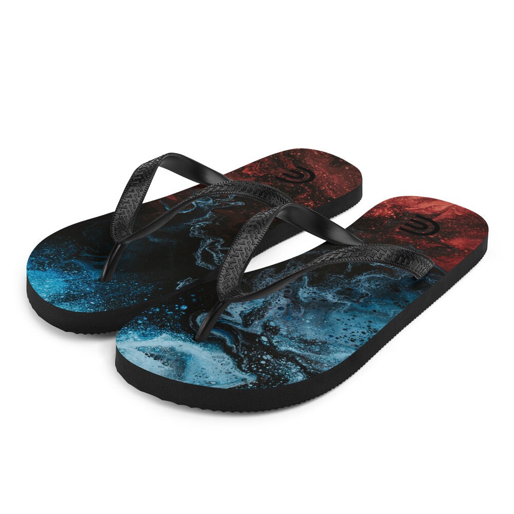 FLIP FLOPS, MODERN Flip Flops, Designer Splash Theme Trendy Flip Flop ...