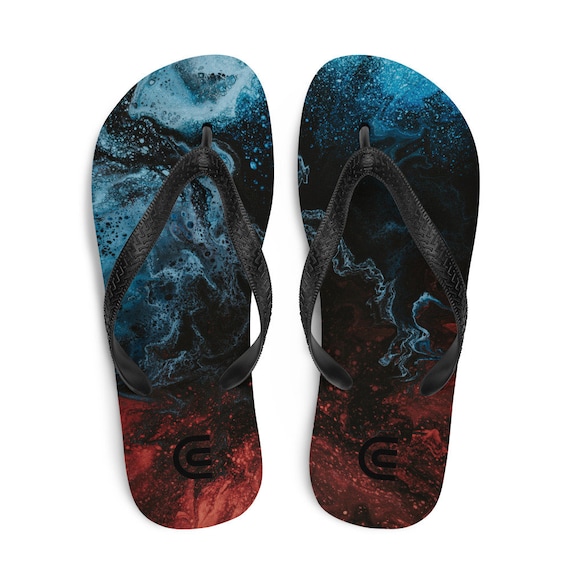 FLIP FLOPS MODERN Flip Flops Designer Splash Theme Trendy | Etsy