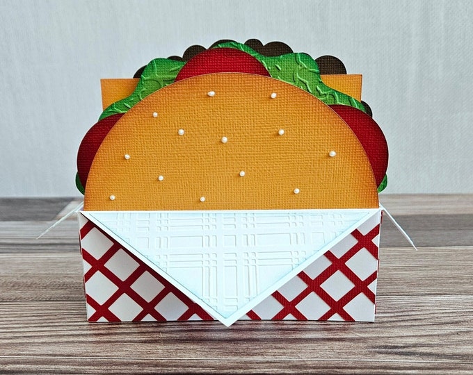 Hamburger Box Card, Cheeseburger Birthday Card - Etsy