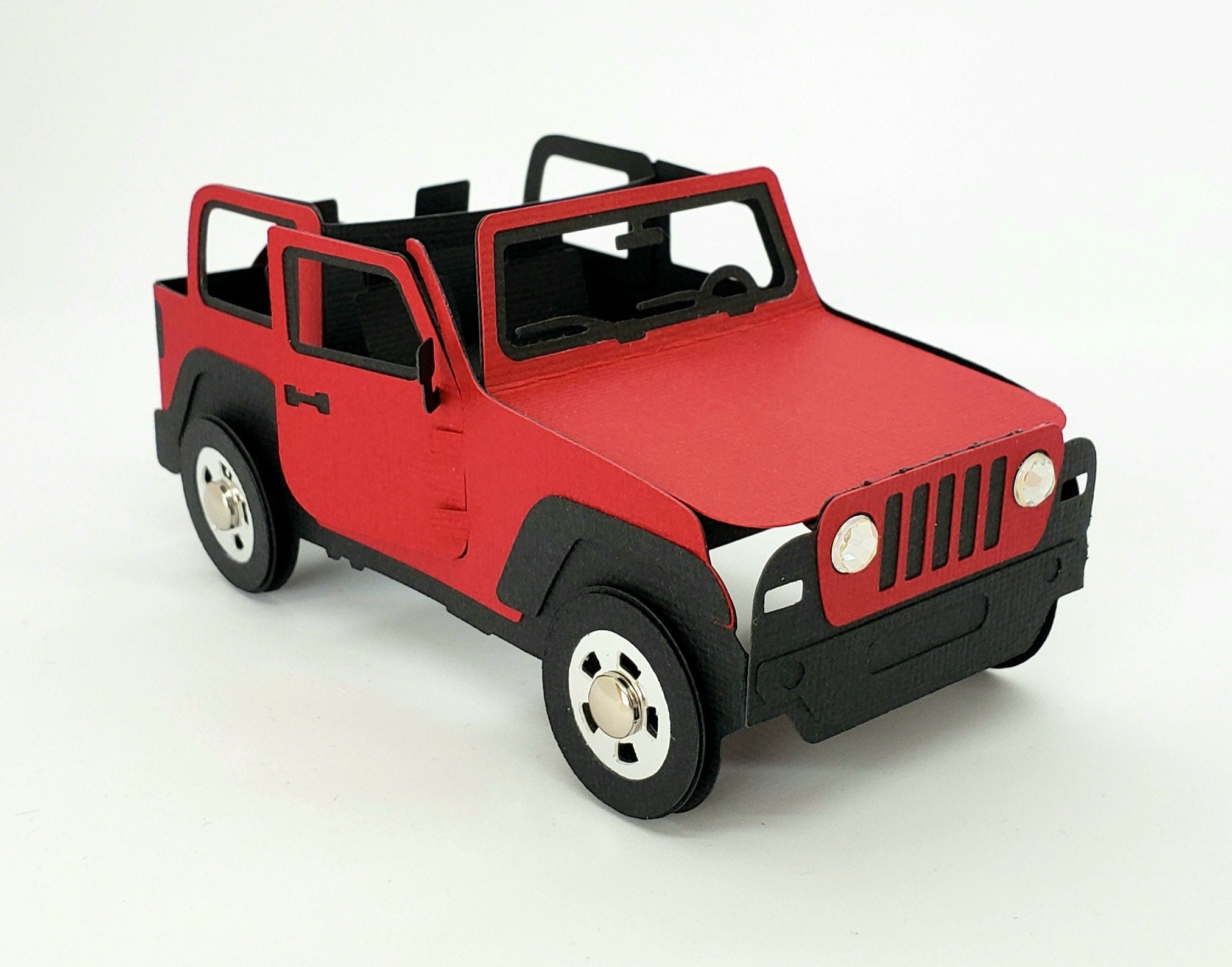 Off Road Vehicle Box Card Truck Box Card Birthday Card - Etsy