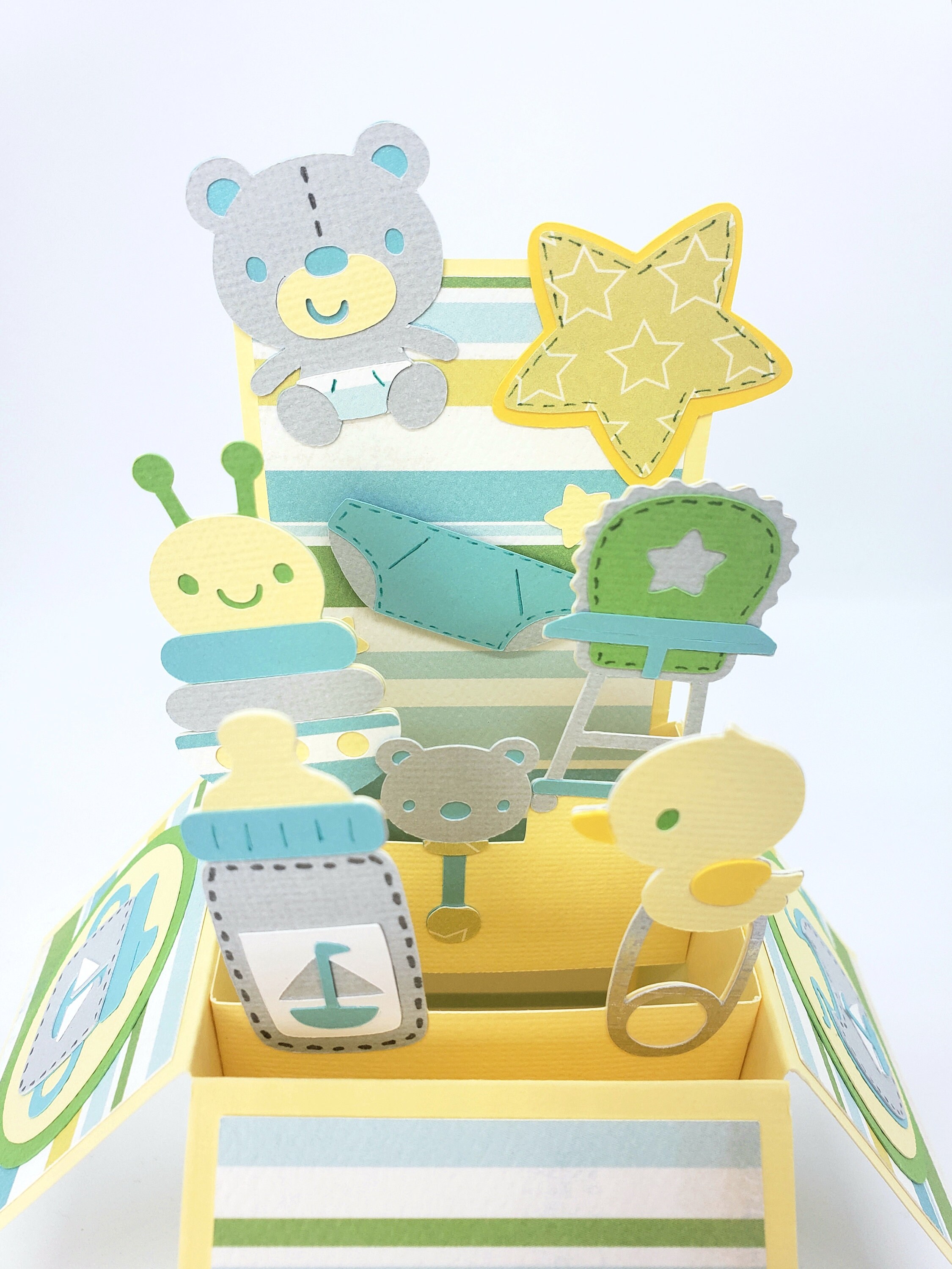 Baby Boy Box Card Baby Shower Card - Etsy