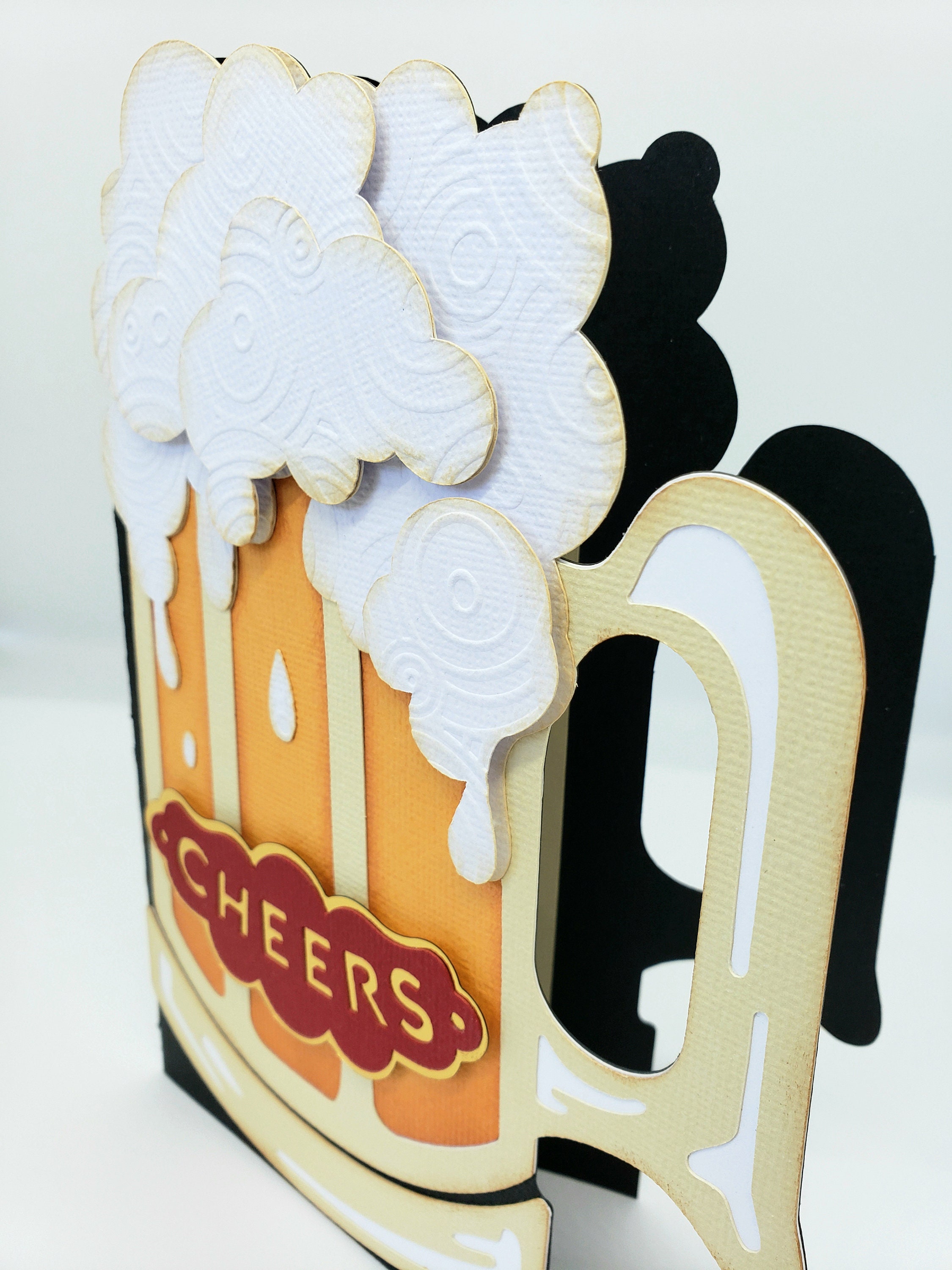 Beer Mug Card Birthday Beer Father's Day Card Cheers - Etsy