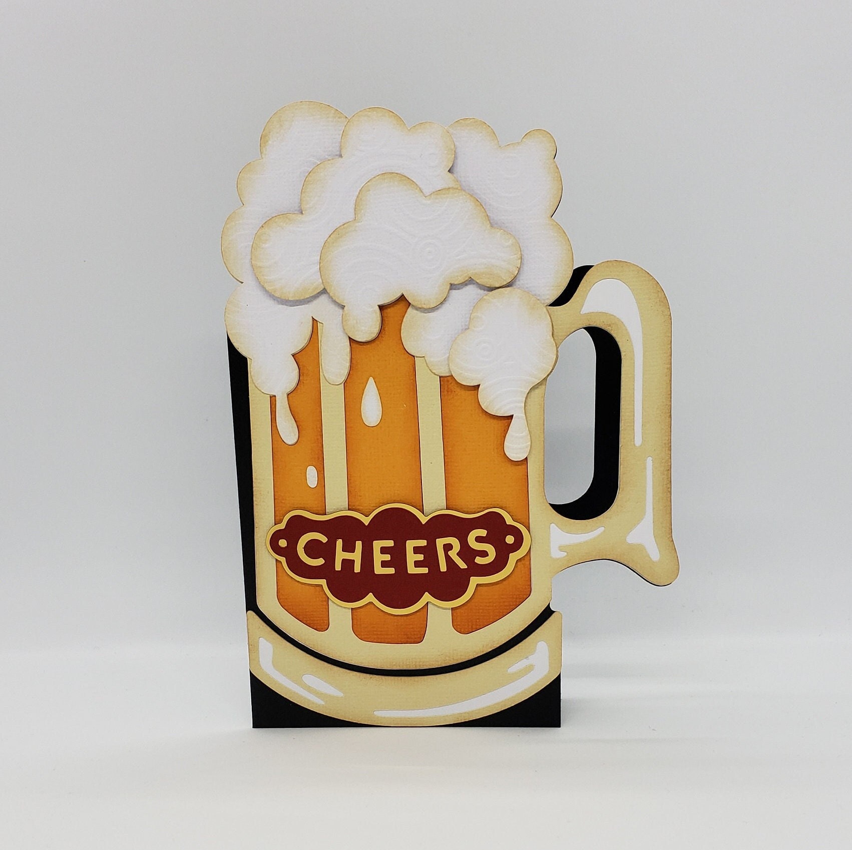 Beer Mug Card Birthday Beer Father's Day Card Cheers - Etsy