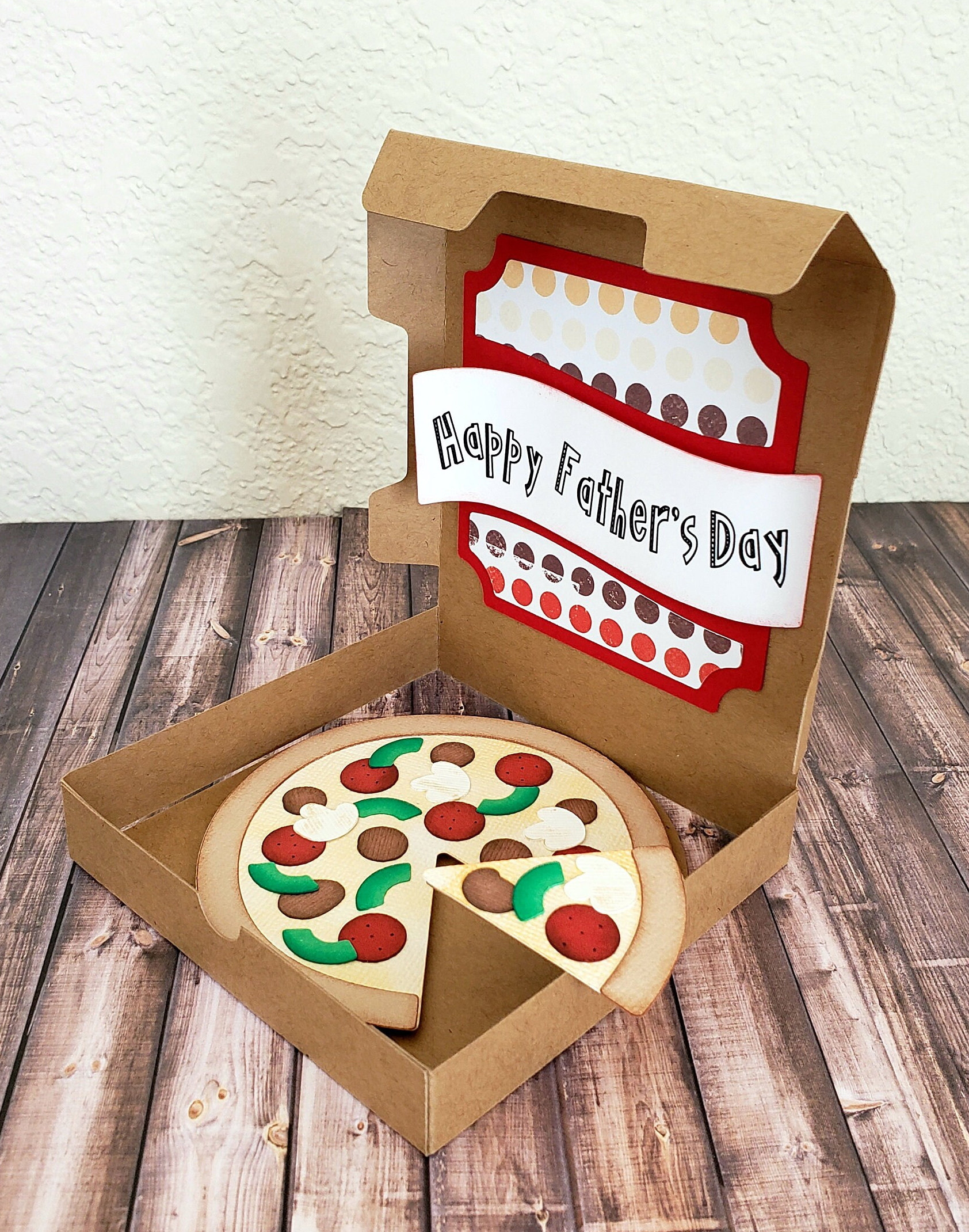Pizza Box Card Birthday Card Father's Day Card Thank - Etsy